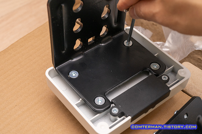 마운트뷰 대형 듀얼 모니터암 MV-PM002 사용후기. 43인치 모니터 피벗 가능한 모니터암