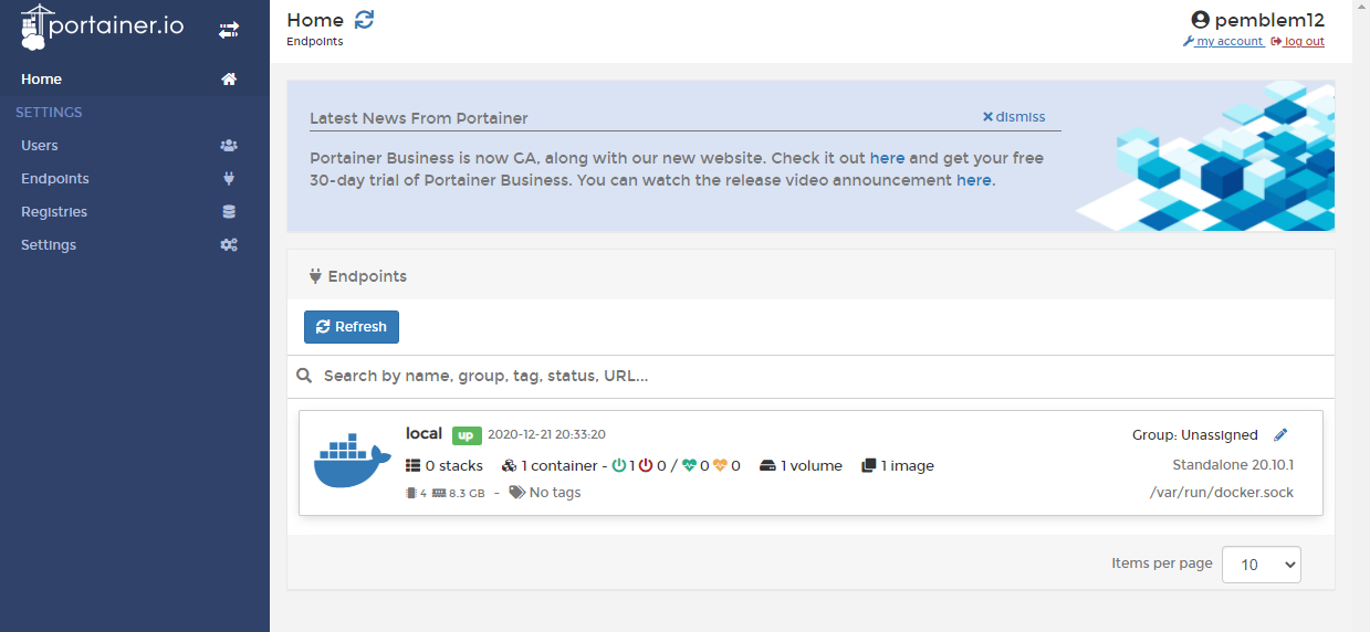 OMV(OpenMediaVault) 나스 서버[8]omv-extra 도커 portainer 설치하기