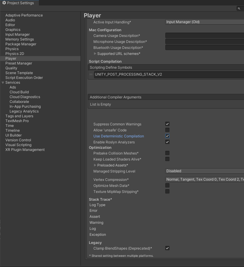 (Unity/ error: CS8357) deterministic compilation failed