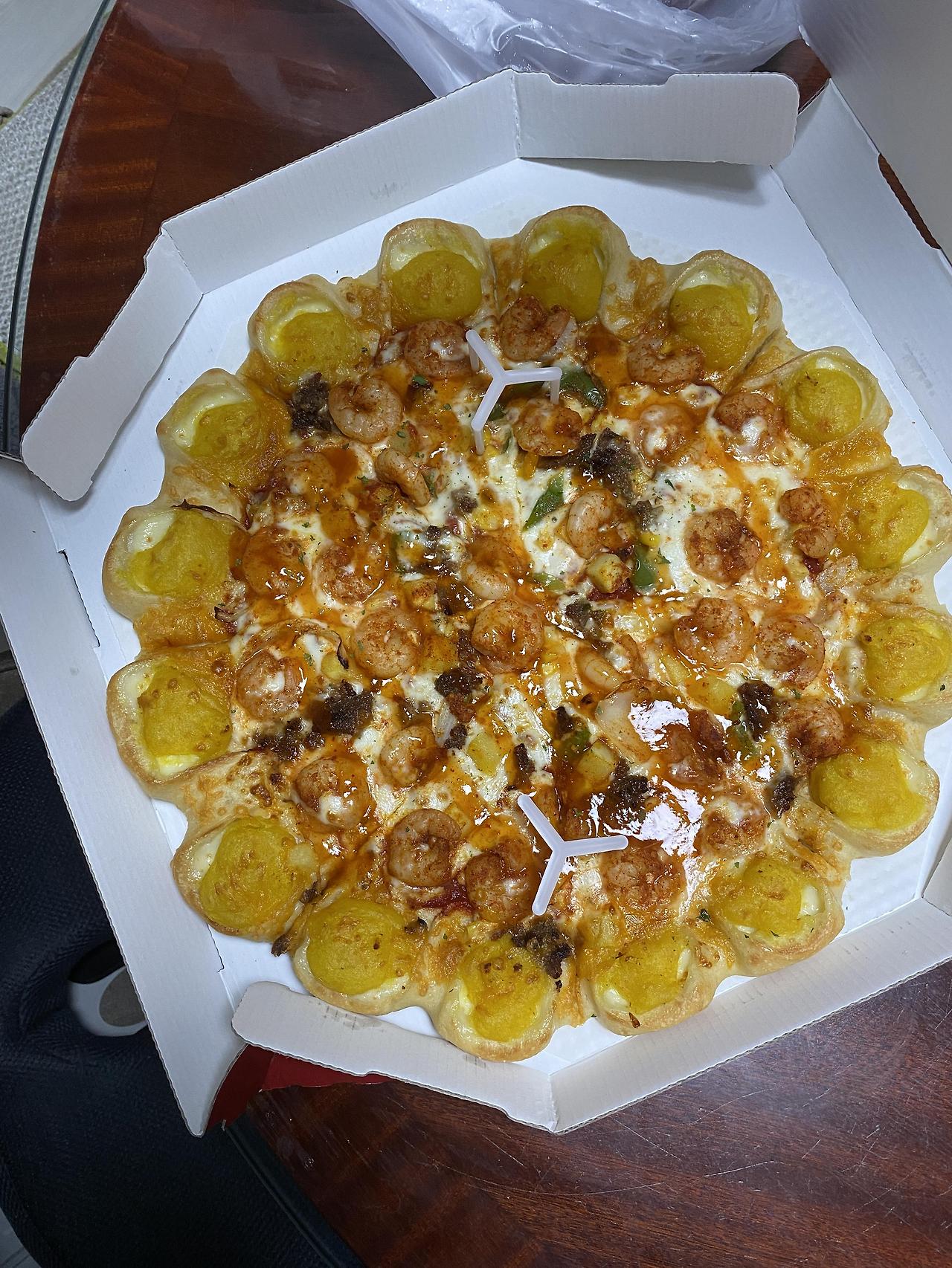 피자헛 케이준 더블쉬림프 콘치즈포켓 호불호 갈릴 맛