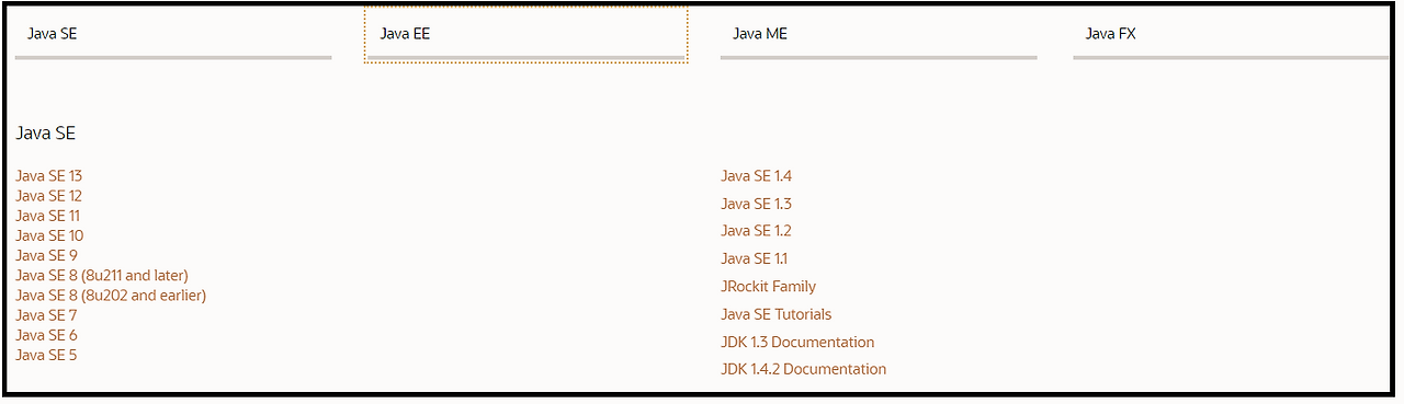 자바(JDK, JRE) 모든 버전 다운로드( 6,7,8,9,10,11,12,13,14,15, 16, 17,18,19,20,21)