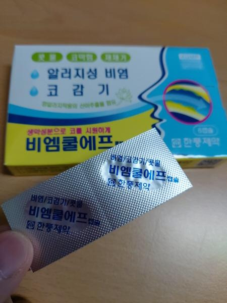 콧물 비염에 효과빠른 비엠쿨에프캡슐 복용후기
