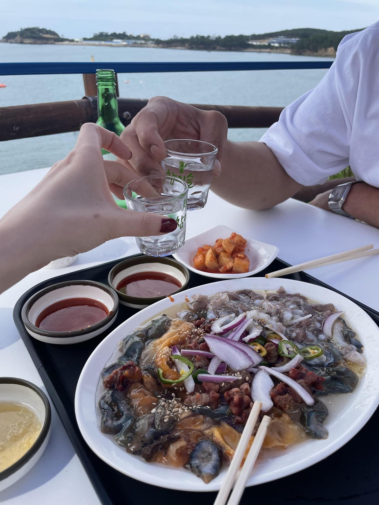 당일치기 전북 부안 바닷길포차 채석강 바다뷰 포차맛집 대박