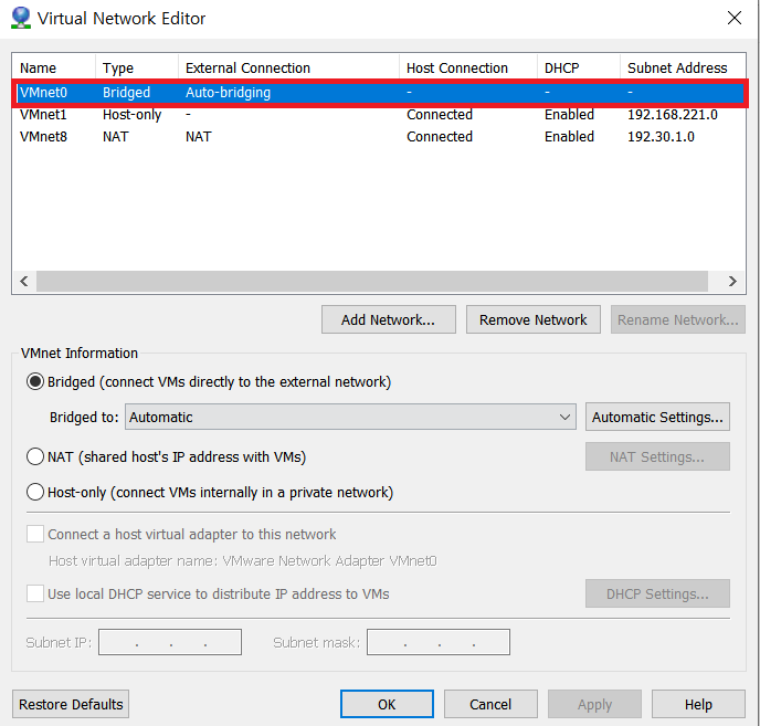 15. [VMWare] VMware Linux 가상 머신의 인터넷 연결 네트워크 설정