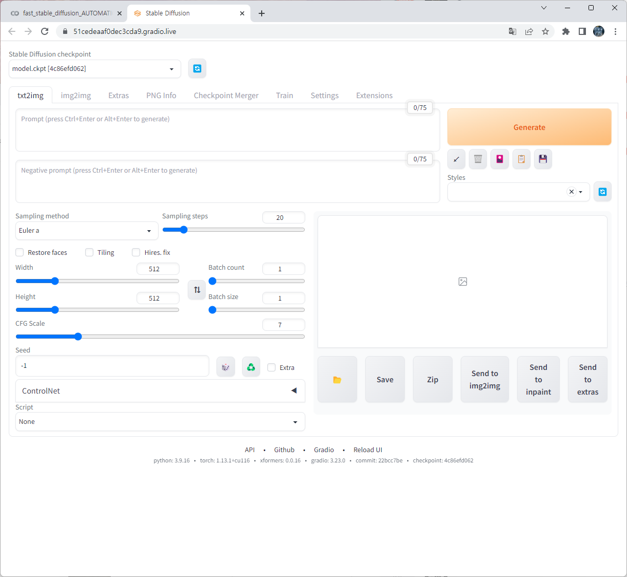 Ai 사진만들기 구글 코랩 설치방법 스테이블 디퓨전 Web Ui 저사양 Pc에서 사용가능한 방