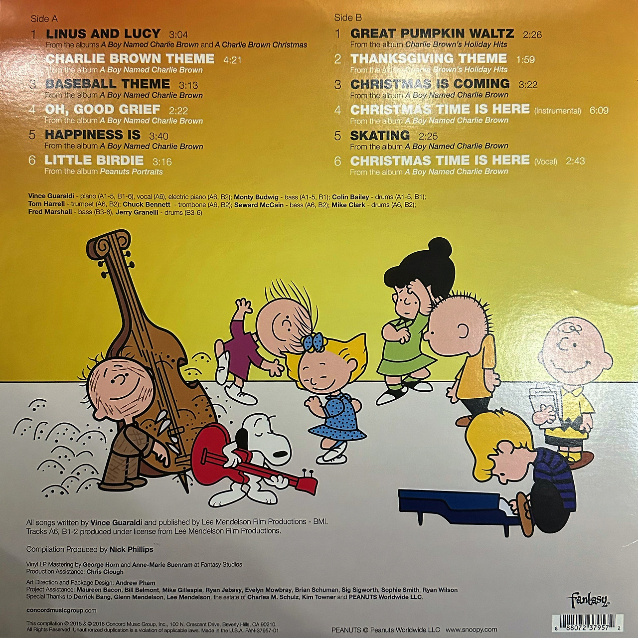 빈스 과랄디 트리오 (Vince Guaraldi Trio) - PEANUTS GREATEST HITS (2015)