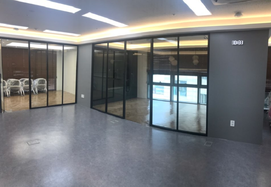 인천서구 주안 아르테크 사무실인테리어 50평 60평 대표실 회의실 공간분리