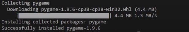 [python] pygame 설치