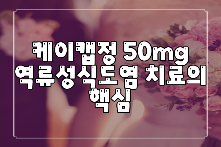 케이캡정 50mg 역류성식도염의 편리한 해결책 효과 복용법 주의사항 완벽 가이드