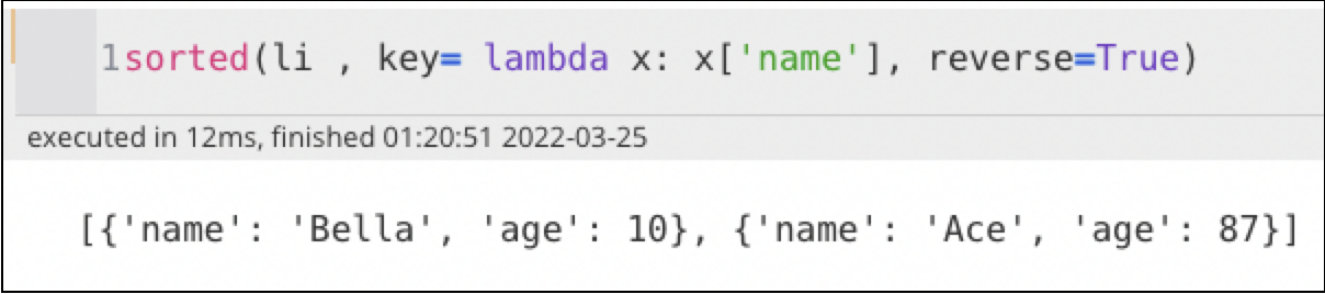 [Python] 딕셔너리 리스트 Key 순서 정렬 (sort list of dictionary)