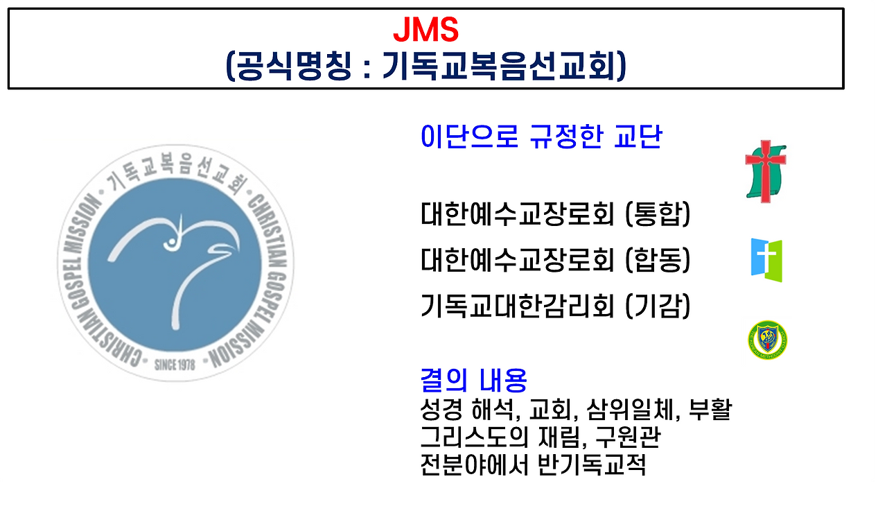 나는 신이다 (넷플릭스) 'JMS'(정명석) '기독교복음선교회' 교회 전국 주소 (120곳)