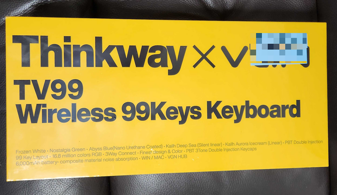 조약돌 소리 키보드 - 웨이코스 씽크웨이 X VGN TV99 유무선 99배열 기계식 키보드 ( 내돈내산 )