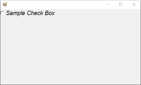 C# : CheckBox