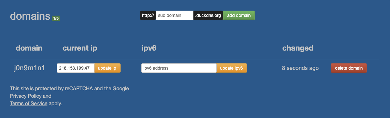 iptime ddns let's encrypt(certbot) 등록 실패, duckdns로 대체
