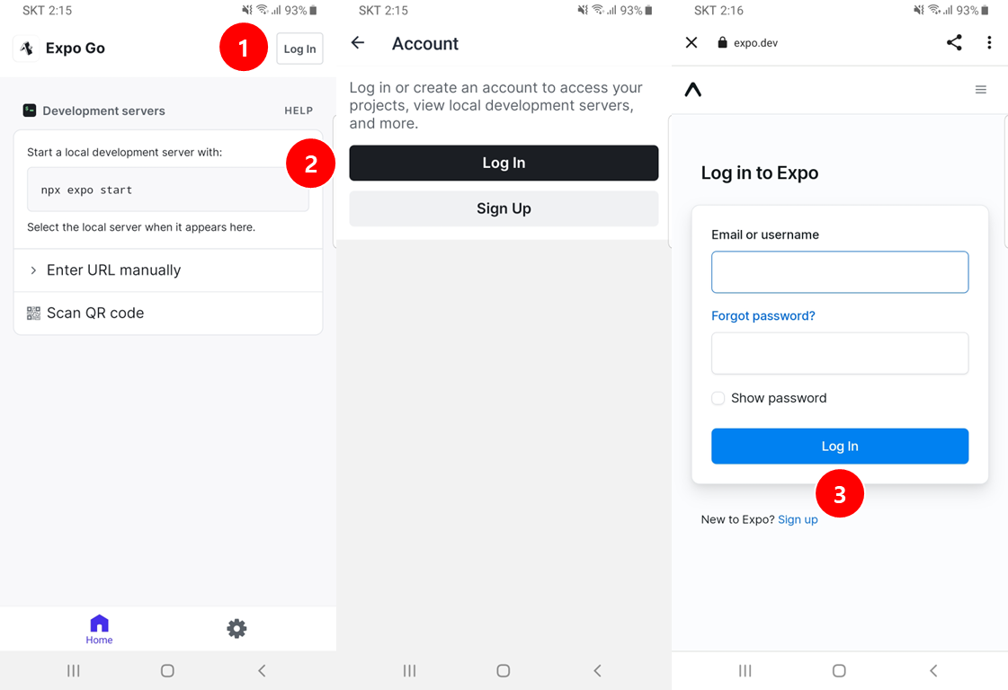 [expo] 2. expo로 앱 만들기 - expo go 설치 및 web 화면 열기
