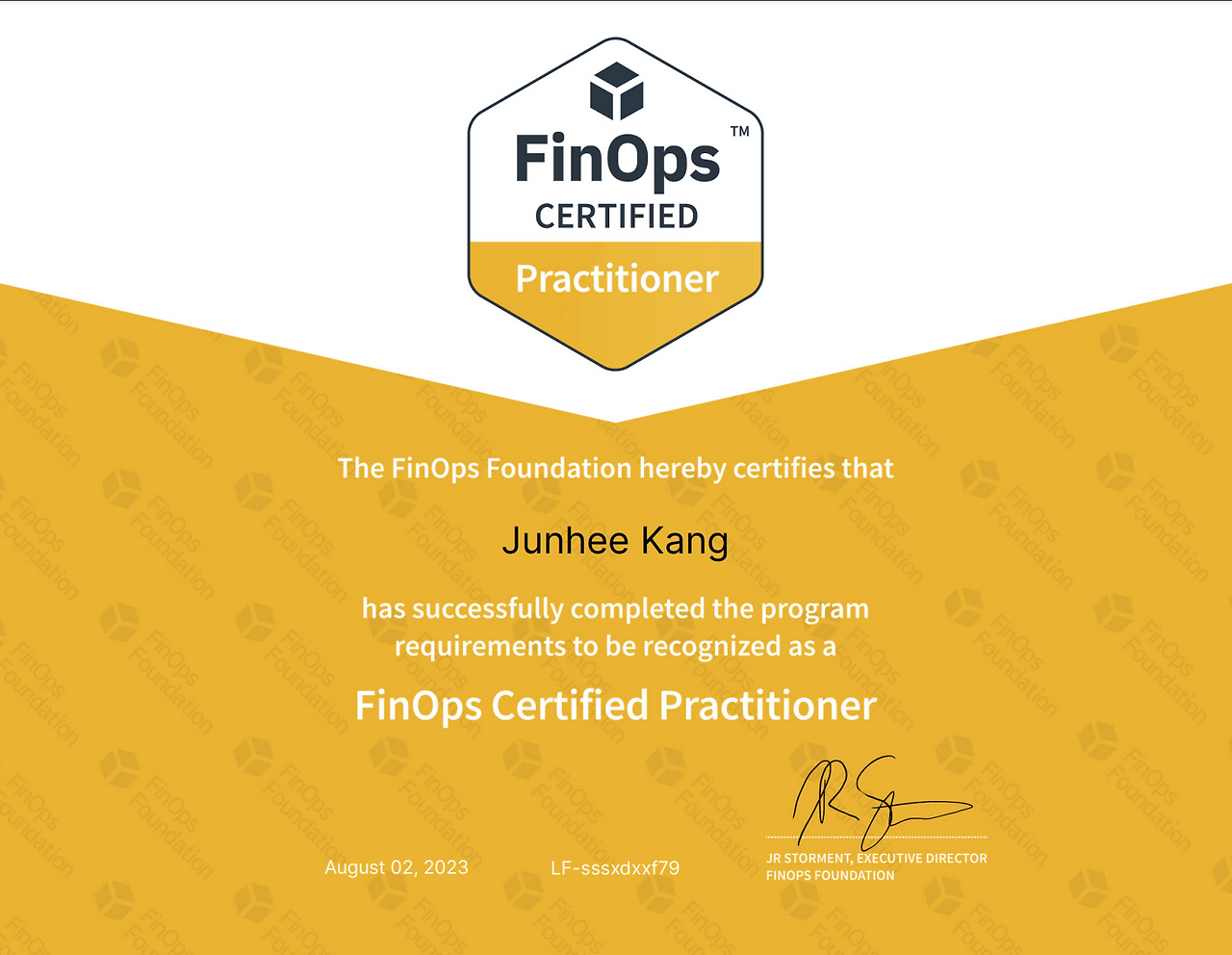 FinOps Certified Practitioner (FOCP) 취득