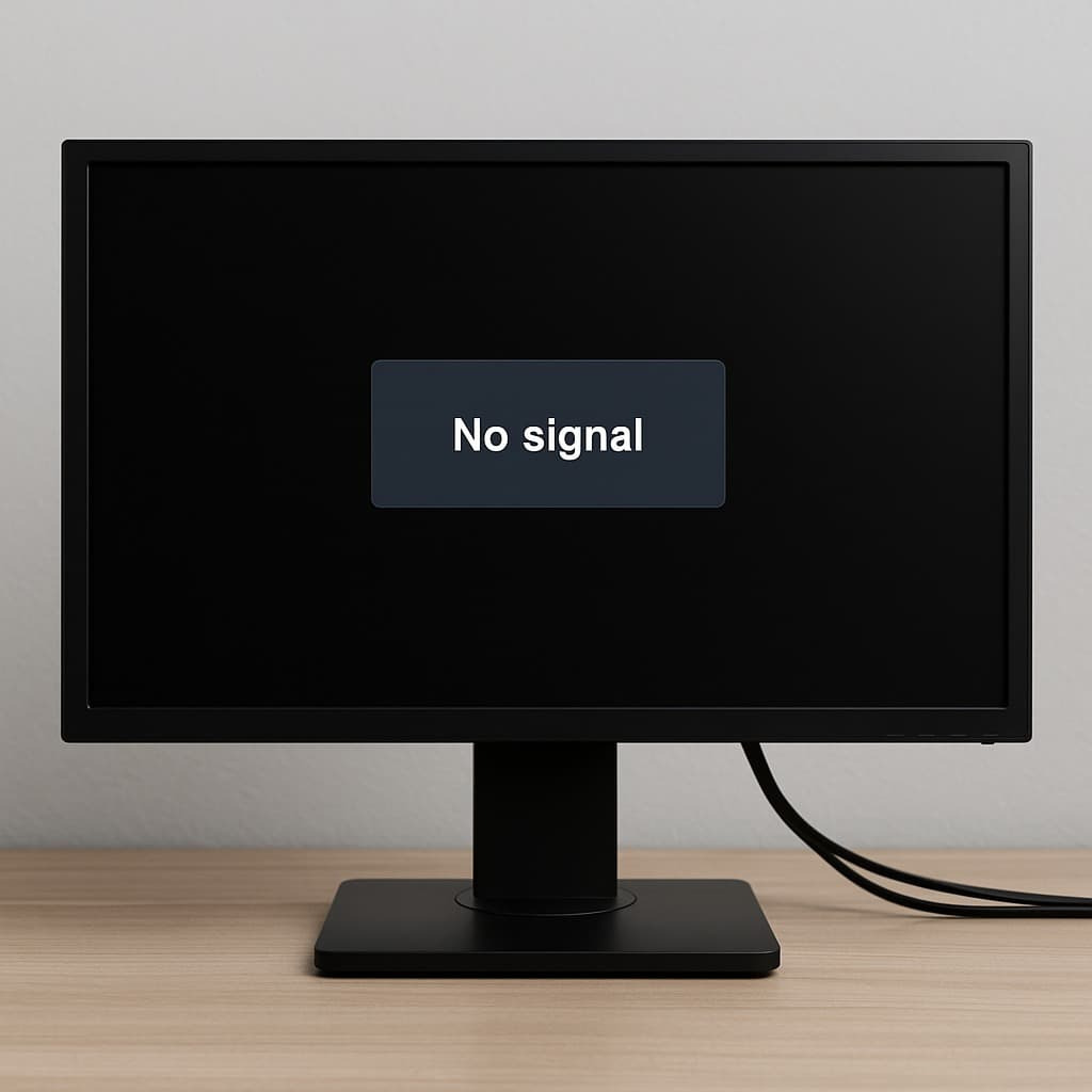 모니터 신호없음 - No Signal Detected 안 켜질때