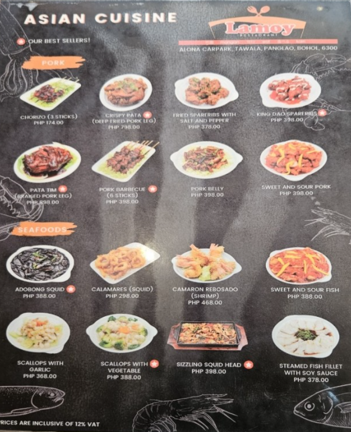 보홀 라모이 한국인이 많이 찾는 해산물 맛집