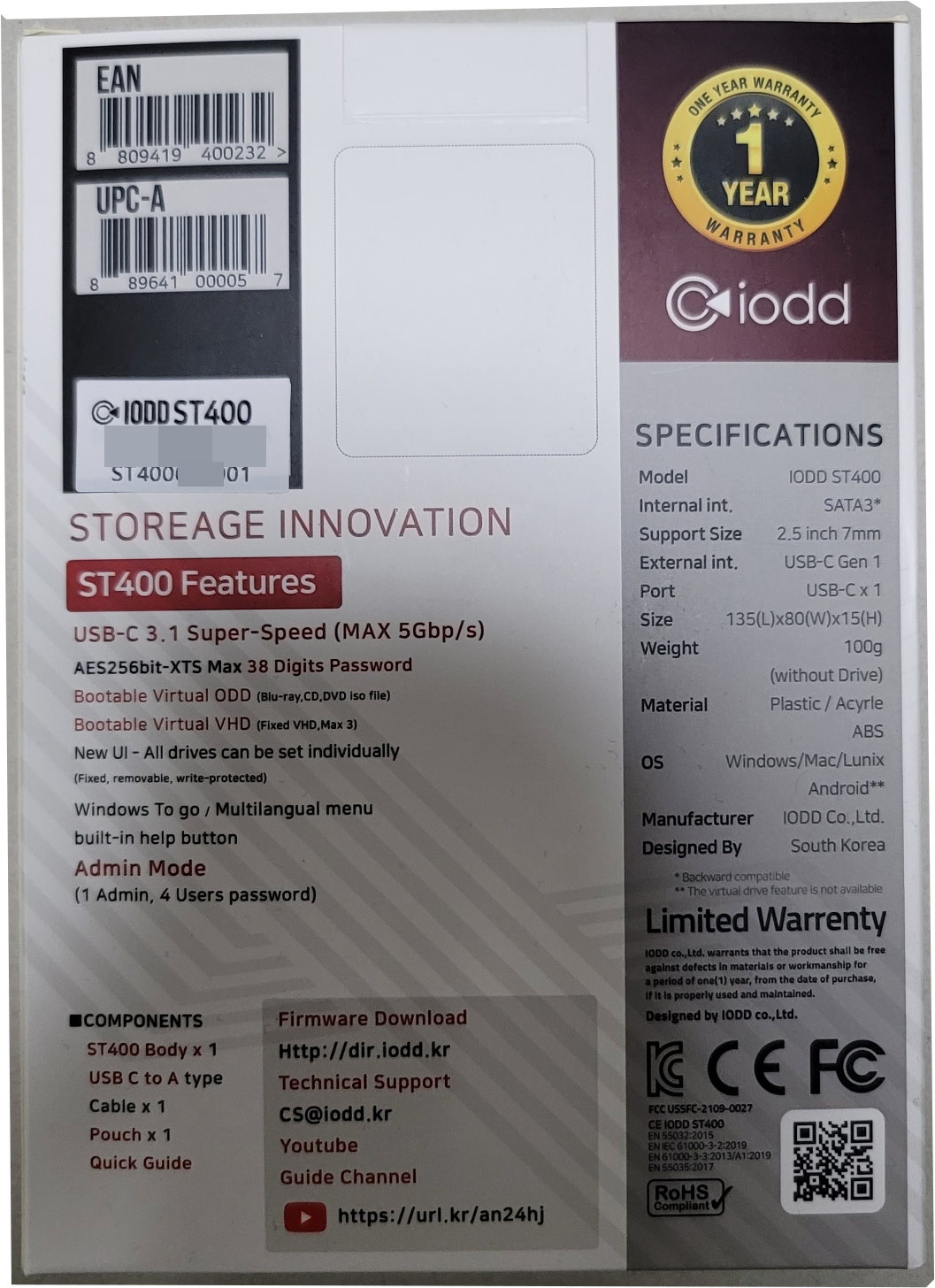 구름 소프트 :: iodd ST 400 간단 사용기.