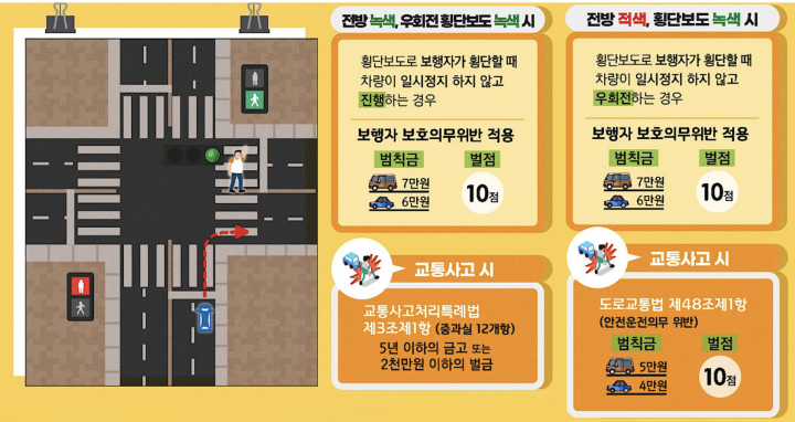 우회전 신호위반 기준2022년 개정 혁빠기의 책파기