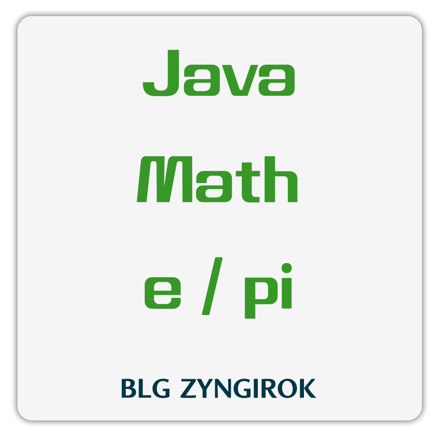 Java | Math 클래스에 정의된 원주율 pi와 자연로그 e 값 불러와 사용하는 방법