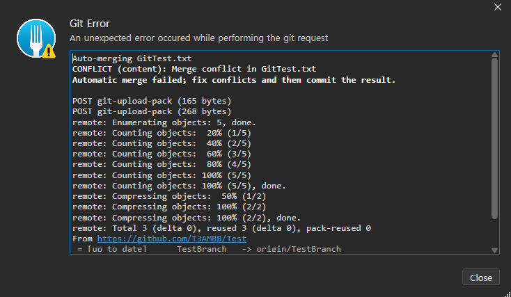 Git - git fork 로 협업하기 + Merge , commit 오류