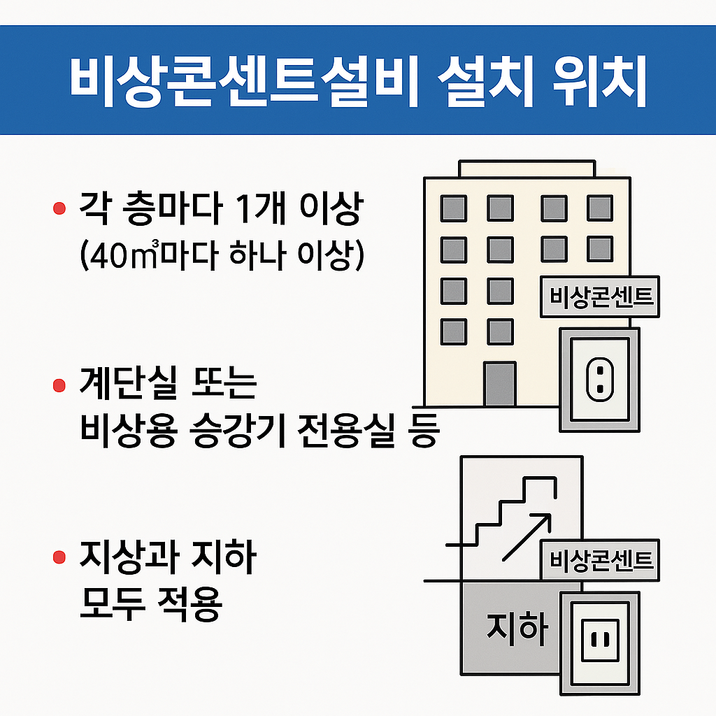 비상콘센트의 정의 및 설치대상