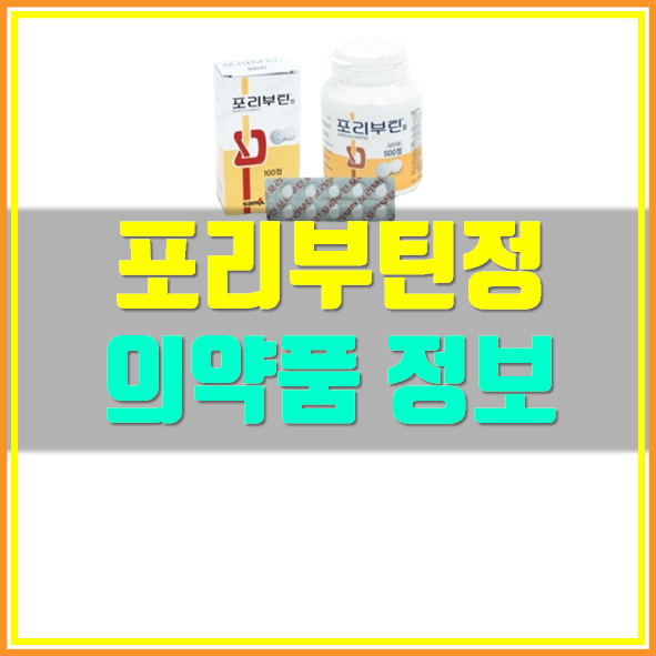 포리부틴정 부작용 효능 확인하세요