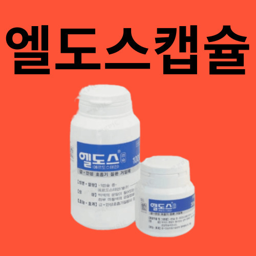 엘도스캡슐 효능효과 부작용 복용법 주의사항 알아보기