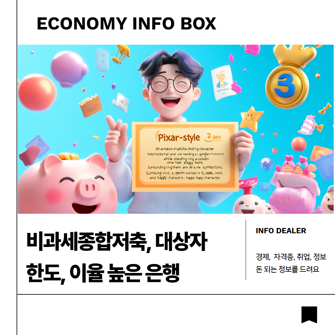 2024년 비과세종합저축 대상자와 한도 이율 높은 은행 비교 Top 5