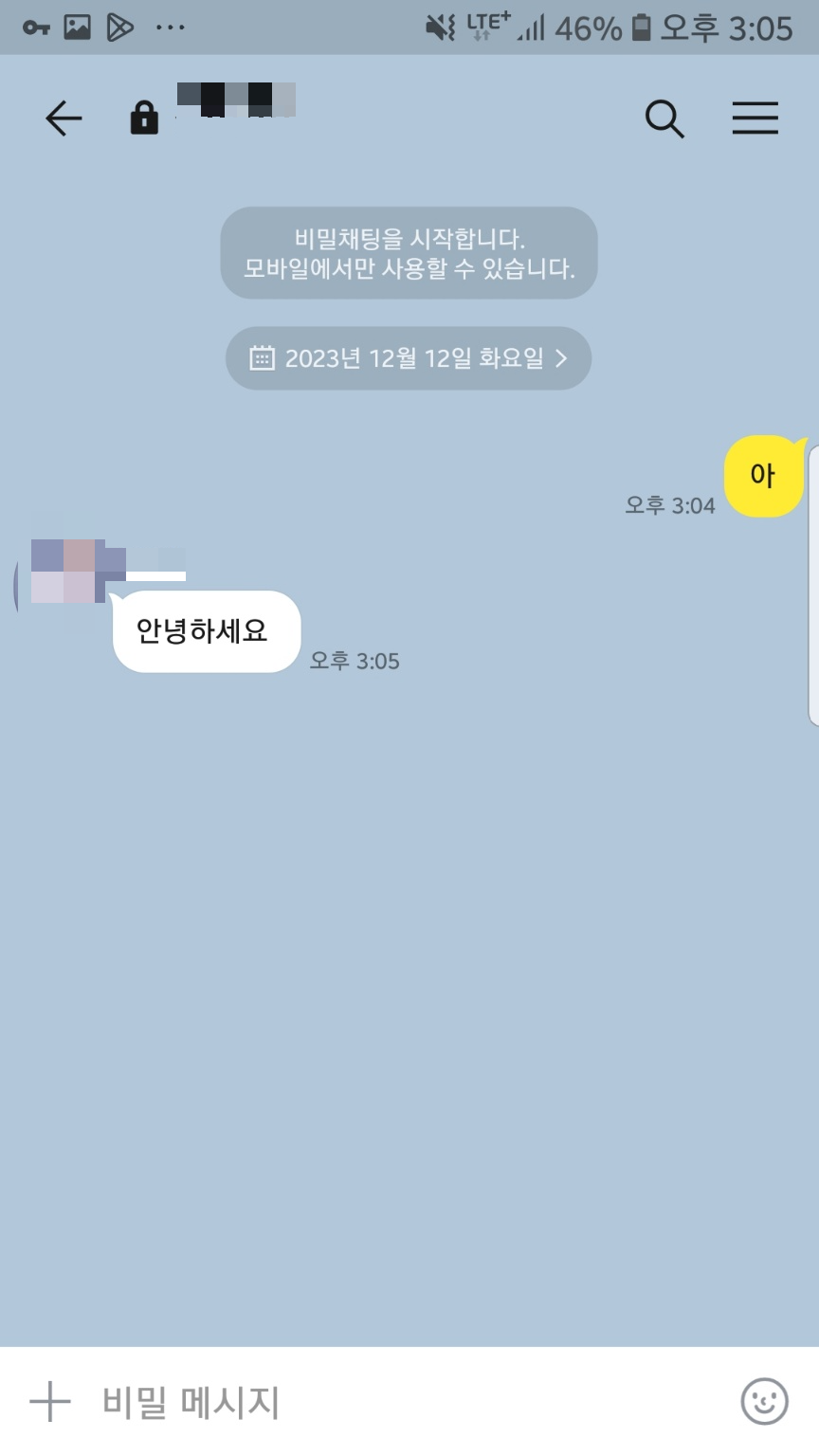 카톡 비밀채팅이란 간단히 알고 메세지 숨기기