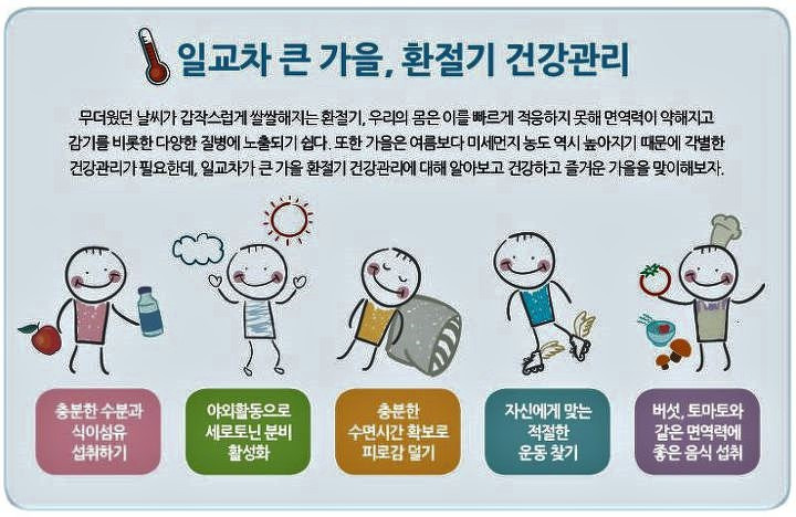 가을철 환절기 건강관리