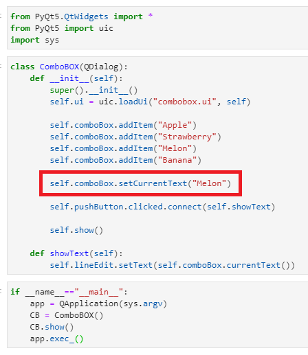 [PyQt5] 선택하는 또 다른 방법. 콤보박스 사용하기 - QComboBox