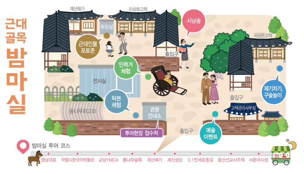 대구 중구 근대골목 밤마실투어···주말 저녁에 뭐해