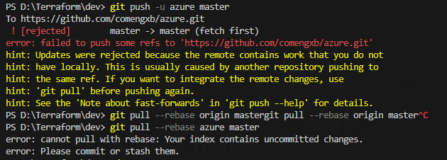 Git Push 오류 Rejected Master Master Fetch First — 메모장 