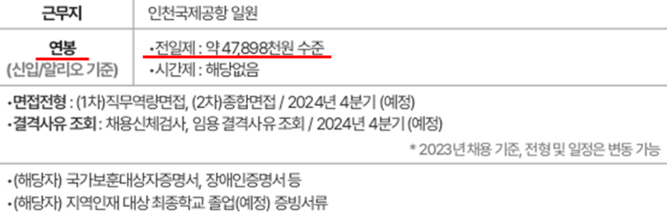 2024년 인천국제공항공사 채용일정 연봉 스터디업