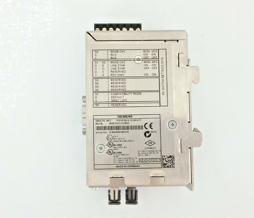 [수입판매] SIEMENS PROFIBUS OLM/G11 V4.0 optical Link module 6GK1503-2CB00 ...