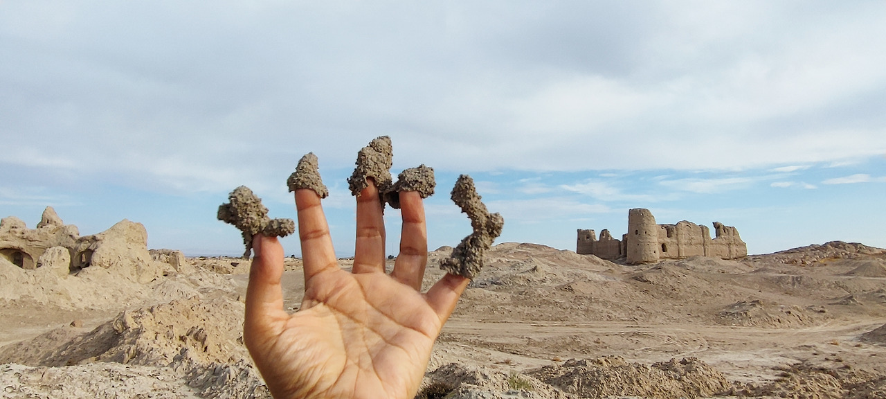 Fereshteh Alamshah, Termite Castle, Autumn 2024, Khara desert, Iran