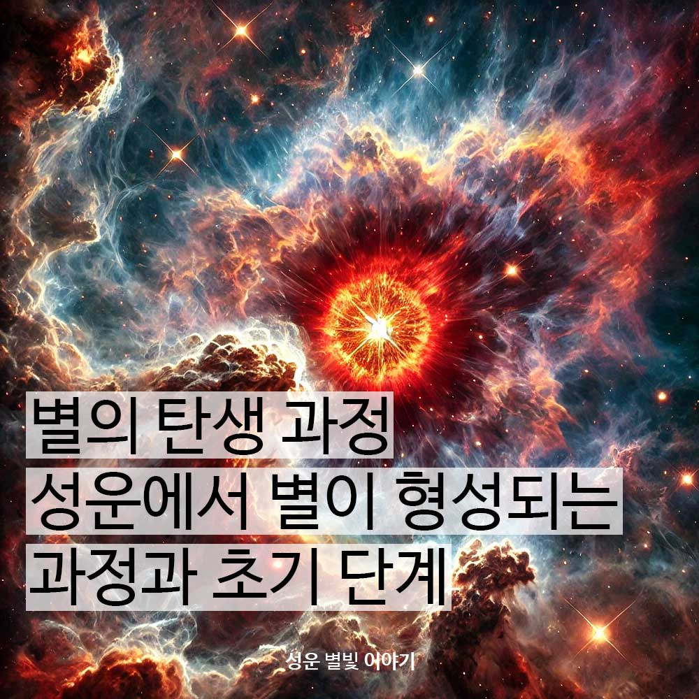 별의 탄생 과정 성운에서 별이 형성되는 과정과 초기 단계