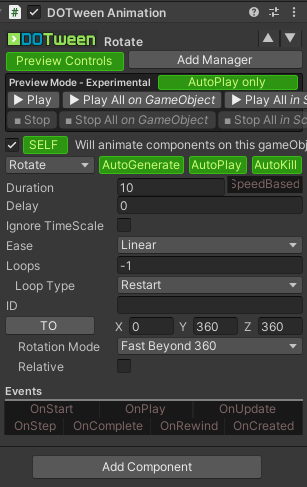 [Unity]애니메이션 간편 툴 DoTween 사용해보기 & Ease 그래프 + 기본 transform