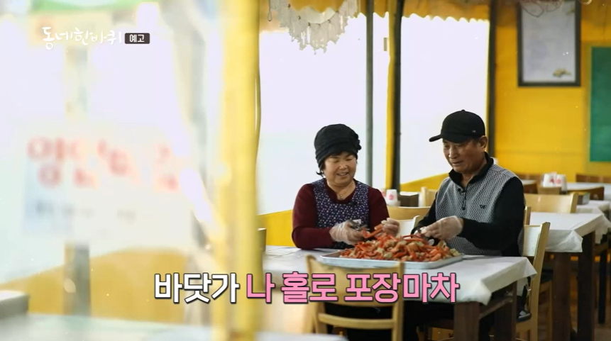 동네한바퀴 강원도 강릉 나홀로 포장마차 금진해변 포장마차 가자미무침 홍게칼국수 정동진 항구 맛집