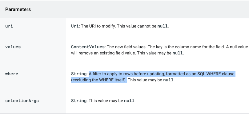 Contentprovider 와 ContentResolver 이용한 CRUD # Mime-type Uri