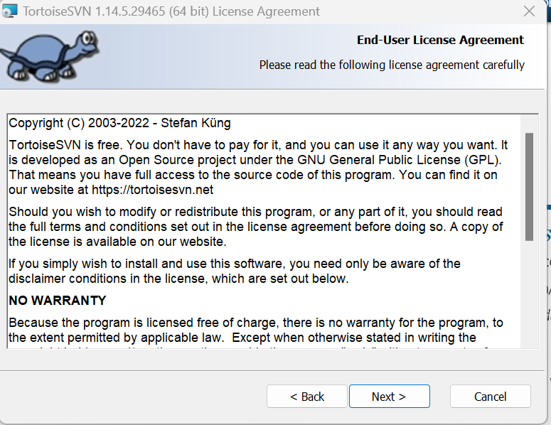 Tortoise svn Client 설치 (TortoiseSVN for Windows)