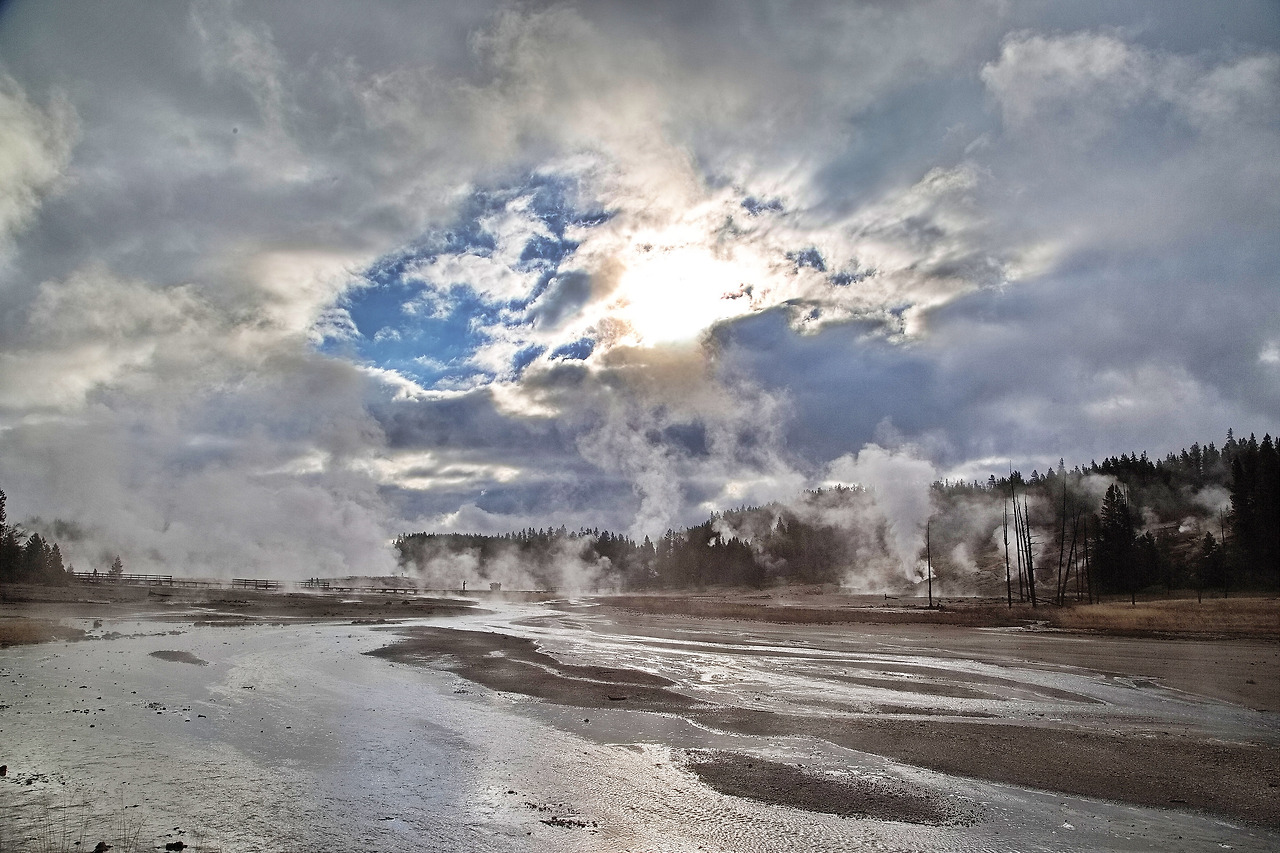 Yellowstone 국립공원의 Norris Geyser