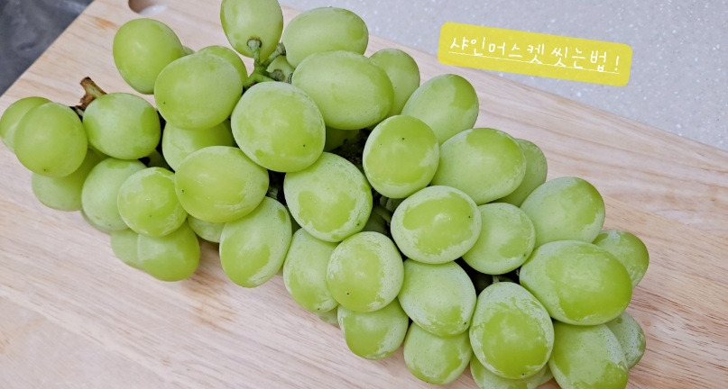 샤인머스켓 씻는법 농약제거하고 건강하게 드세요