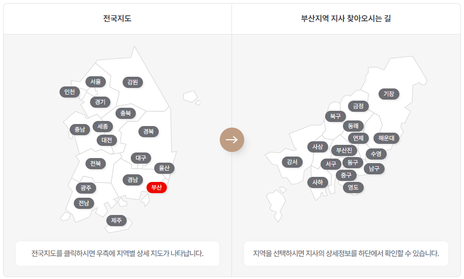 국민건강보험공단 지사 찾기 지역별 위치 전화번호 팩스번호 안내