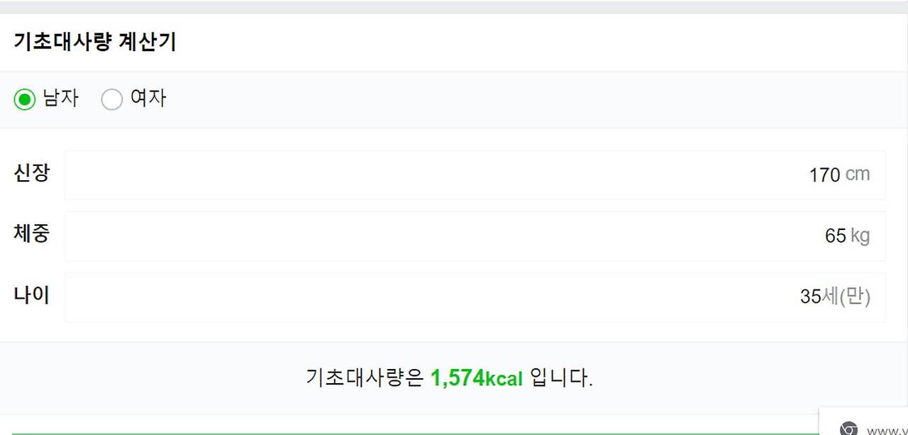 기초대사량 계산기 남자 여자 평균 기초대사량 기초대사량 늘리는 법