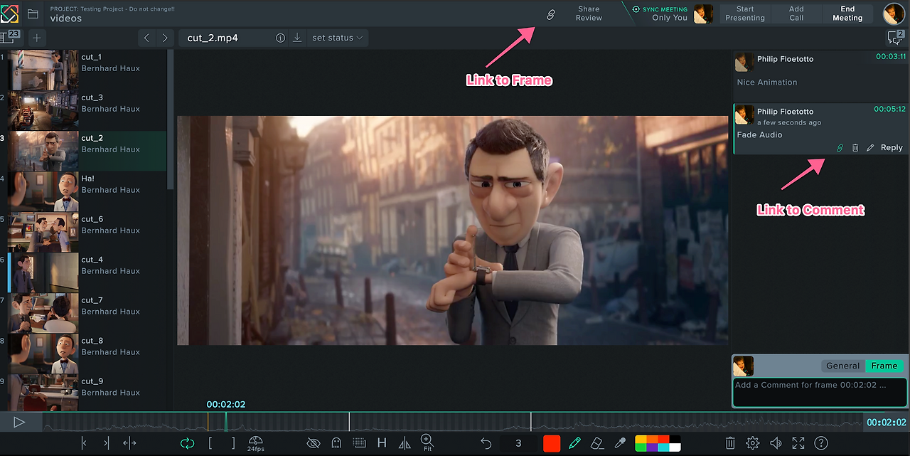 SyncSketch - 애니메이션, 영화, VFX, 기타 다양한 분야 협업 및 리뷰 도구