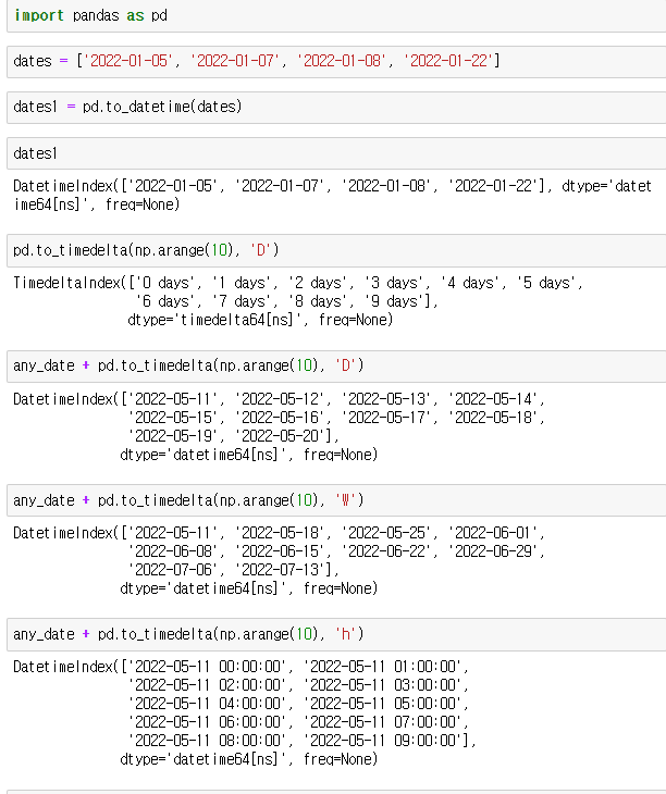 pandas-datetimeindex-to-datetime-to-timedelta-date-range-timedelta-range
