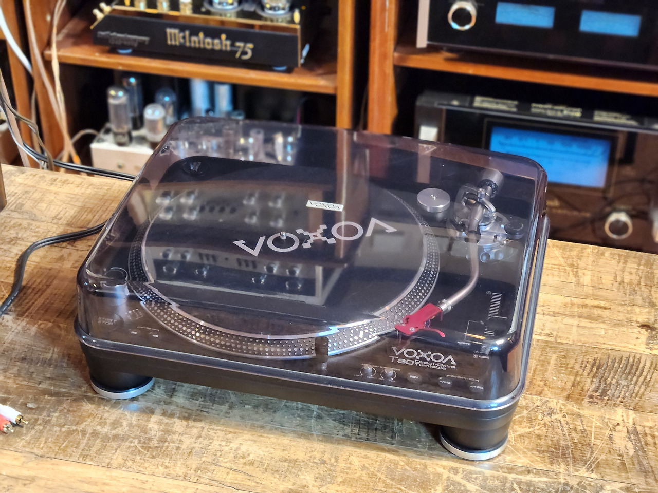 Voxoa 보소아 T 80 Dj전용 턴테이블 입니다 A급 포노엠프내장모델 Ortofon Red헤드쉘 카트릿지포함 Stock